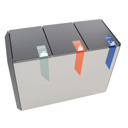 Kosz na śmieci RecycloStar 3_Vepabins - Manutan.pl