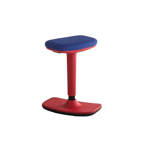 Krzesło balansujące LEO, czerwone - Manutan.pl