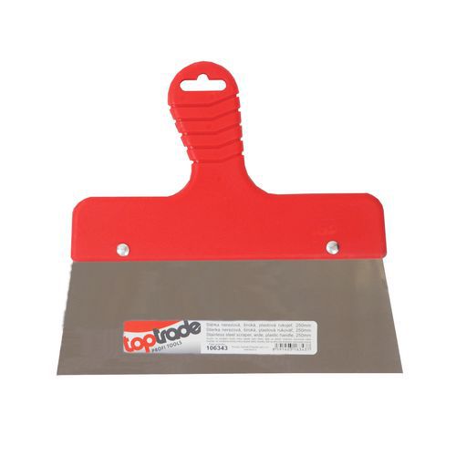 Szpachla ze stali nierdzewnej TOPTRADE, szeroka, plastikowa rączka, 250 ...